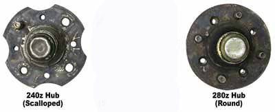 WHAT FRONT HUBS DO I HAVE ON MY 240Z 260Z 280Z