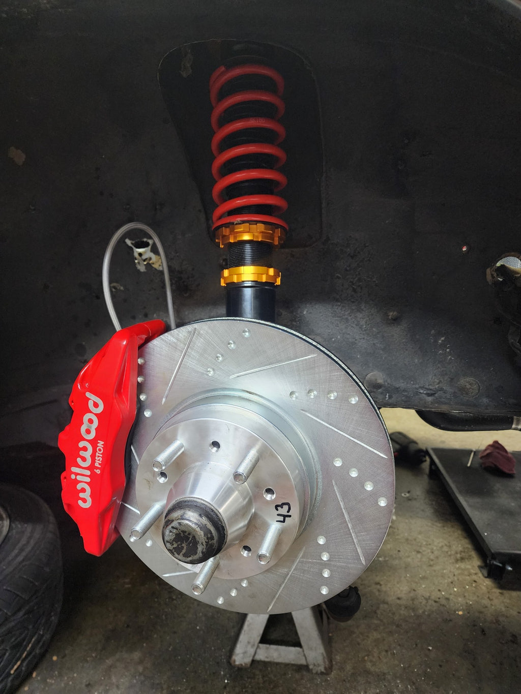 240Z 260Z 280Z FRONT 6 SIX PISTON WILWOOD BRAKE UPGRADE KIT WITH 12' D