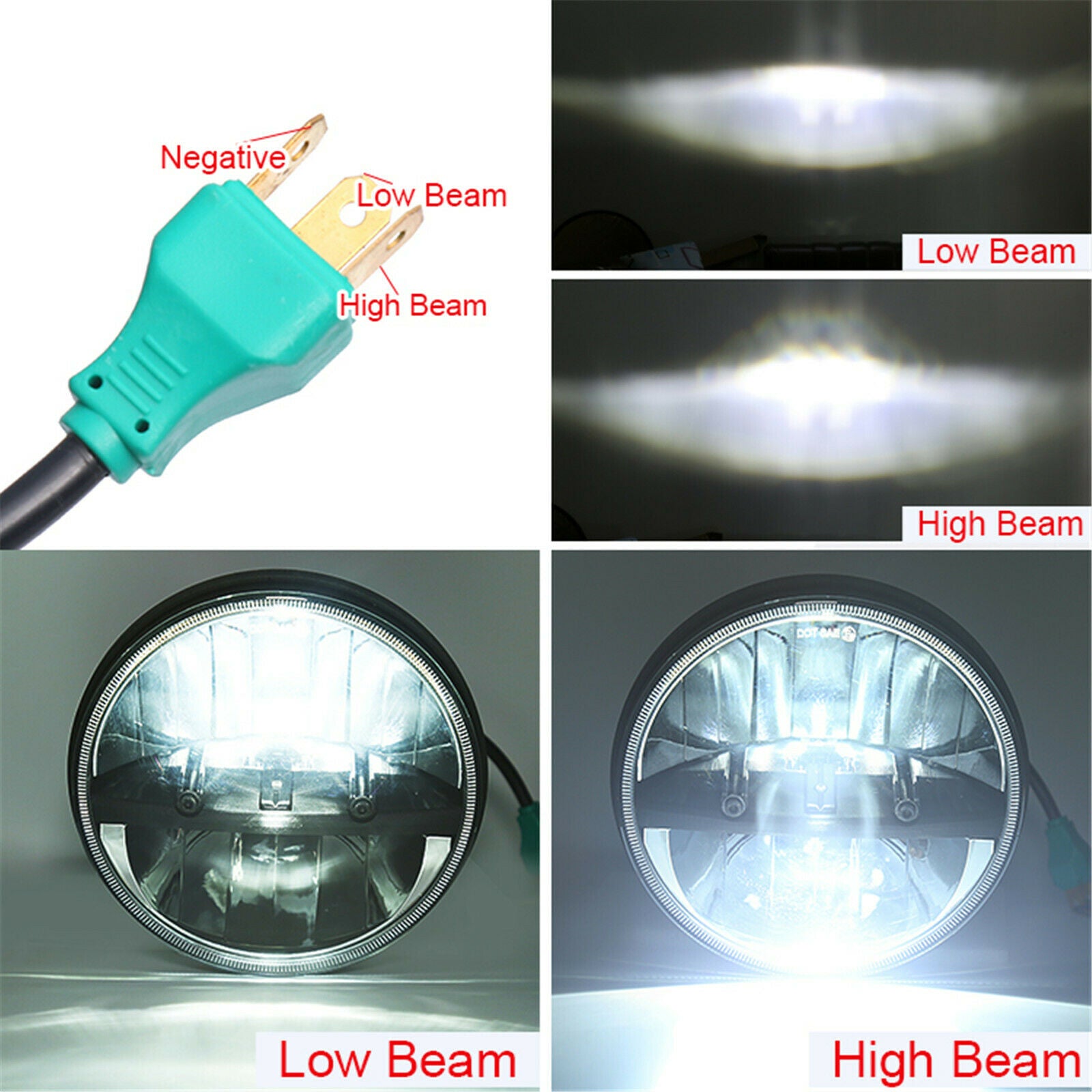 240z 260z 280z 280zx LED headlight low beam hi beam driving light blin